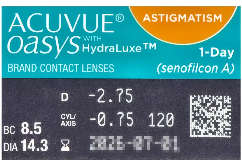 Acuvue Oasys 1 Day for Astigmatism | Lentillas Si