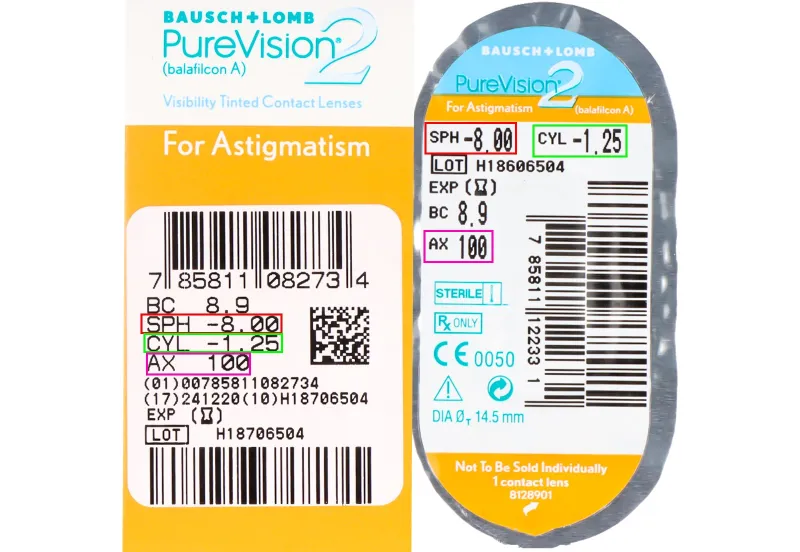 PureVision 2 for Astigmatism (6 lentillas) | Lentillas Si