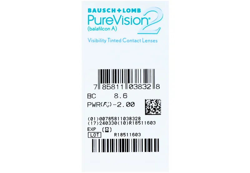 PureVision 2 (6 lentillas) | Lentillas Si