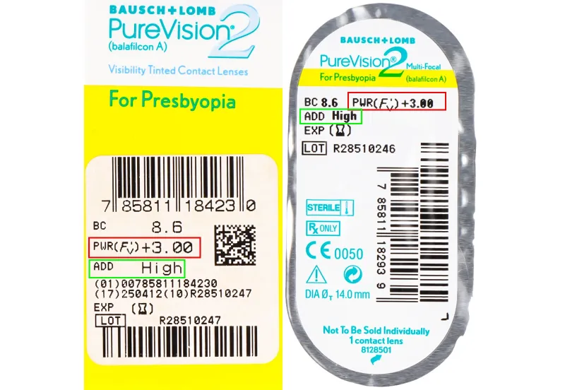 PureVision 2 for Presbyopia (6 lentillas) | Lentillas Si