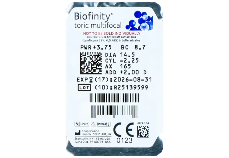 Biofinity Toric Multifocal | Lentillas Si